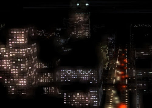 Pixel City, a procedurally generated cityscape